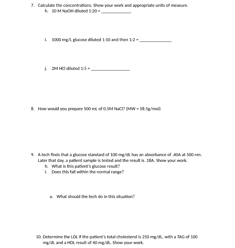 Solved 8. How would you prepare 500 mL of 0.5MNaCl ? | Chegg.com