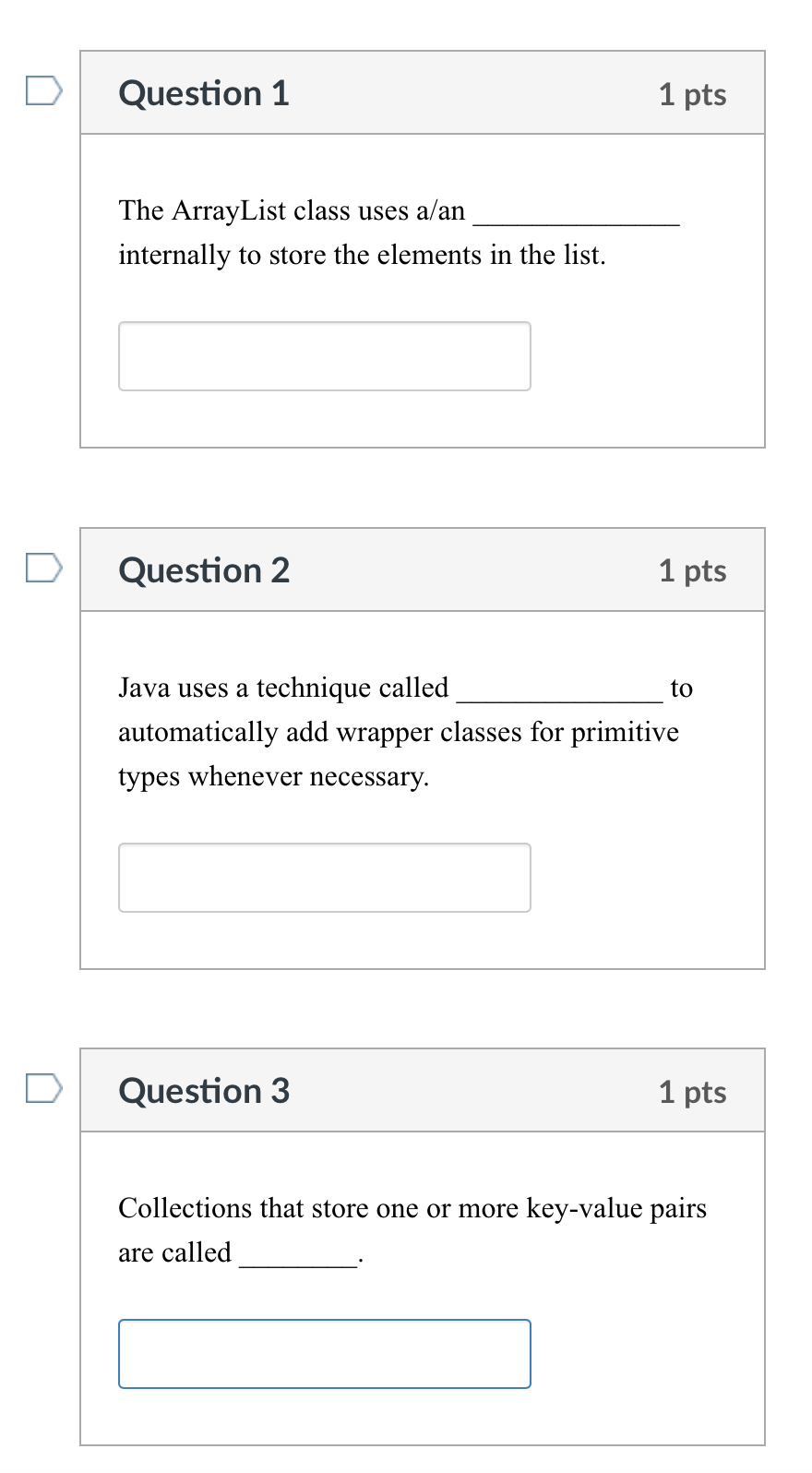 Solved The Arraylist Class Uses Aan Internally To Store The