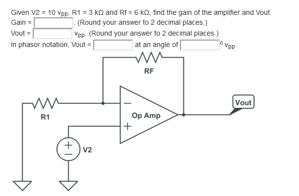 Solved Given V1 = 6 Vpp, V2 = 5 Vpp, R1 = R2 = R3 = 1 kq, | Chegg.com