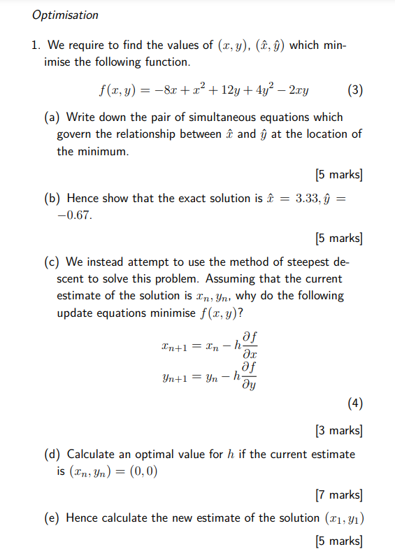 Solved 1. We require to find the values of (x,y),(x^,y^) | Chegg.com