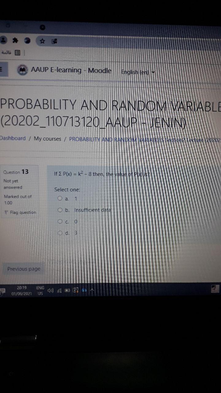 Solved : قائمة AAUP E-learning - Moodle English (en) II | Chegg.com