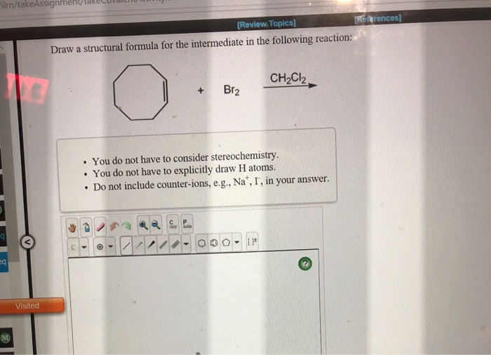 Solved Review Topics References Draw a structural formula | Chegg.com