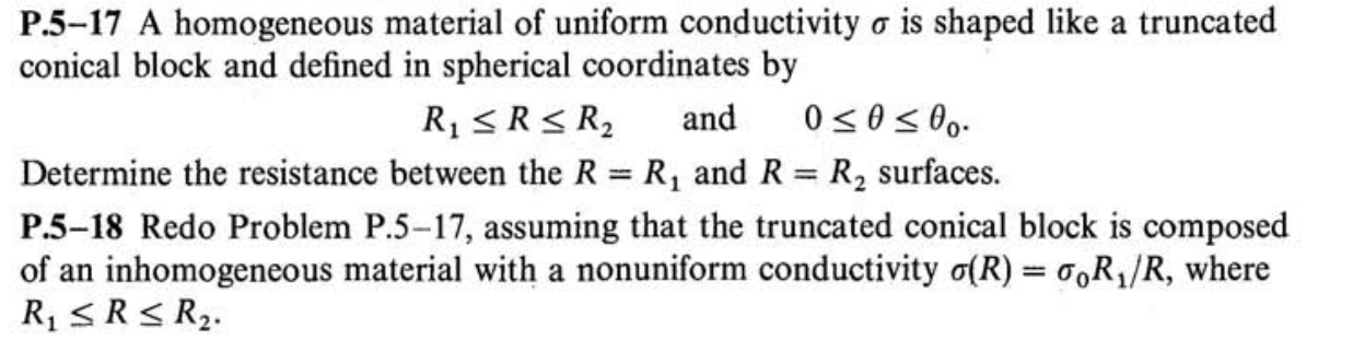 Solved P.5-17 ﻿A homogeneous material of ﻿uniform | Chegg.com