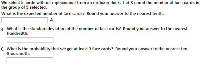 Solved We select 5 cards without replacement from an | Chegg.com