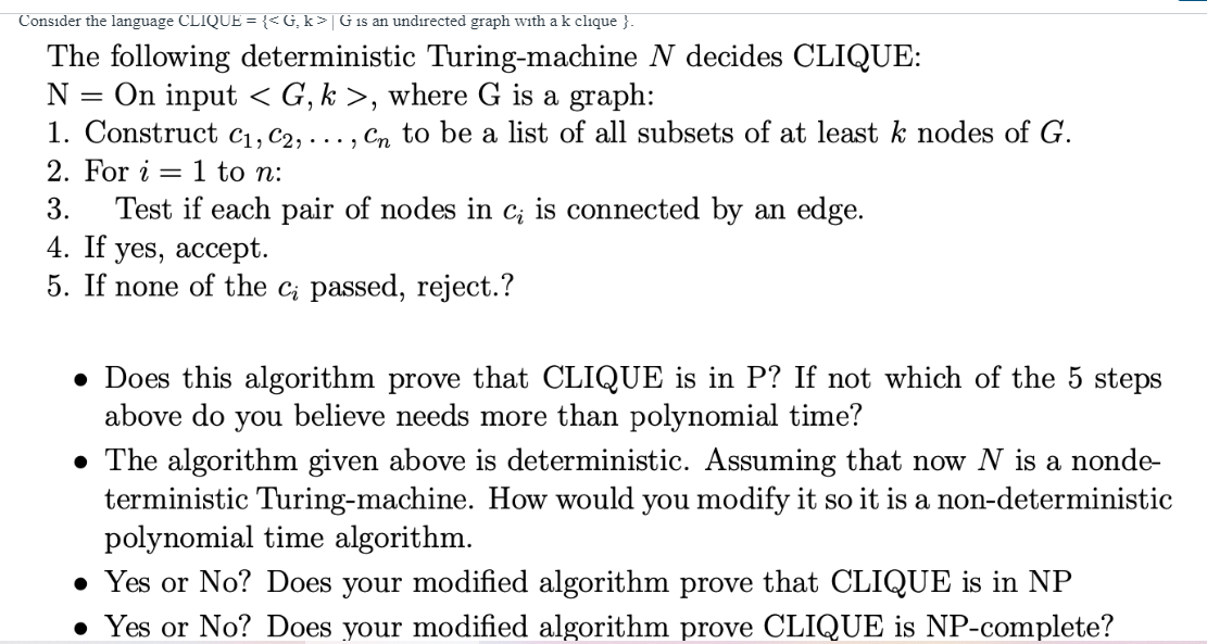 Solved Consider the language is an undirected graph with a | Chegg.com