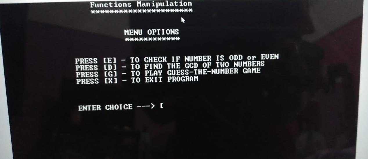 Solved Functions Manipulation *********** *********** MENU | Chegg.com