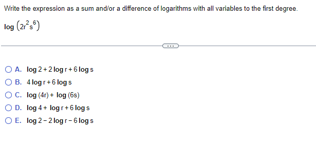 Solved Write the expression as a sum and/or a difference of | Chegg.com