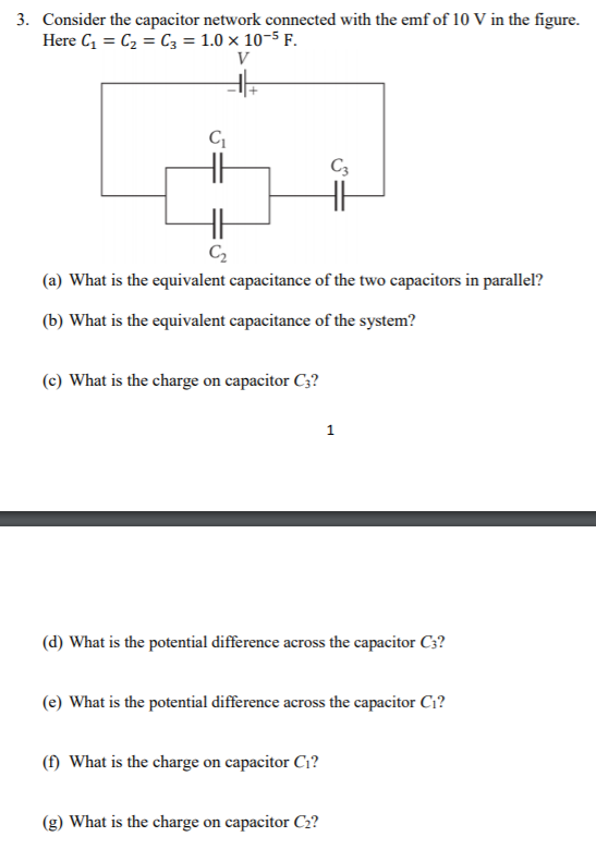 Solved 3. Consider the capacitor network connected with the | Chegg.com Solved 3. Consider the capacitor network connected with the | Chegg.com