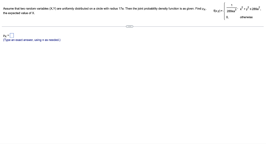 Solved Assume That Two Random Variables Xy Are Uniformly 