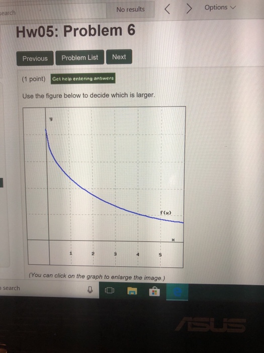 Solved No results Options earch Hw05: Problem 6 Previous | Chegg.com