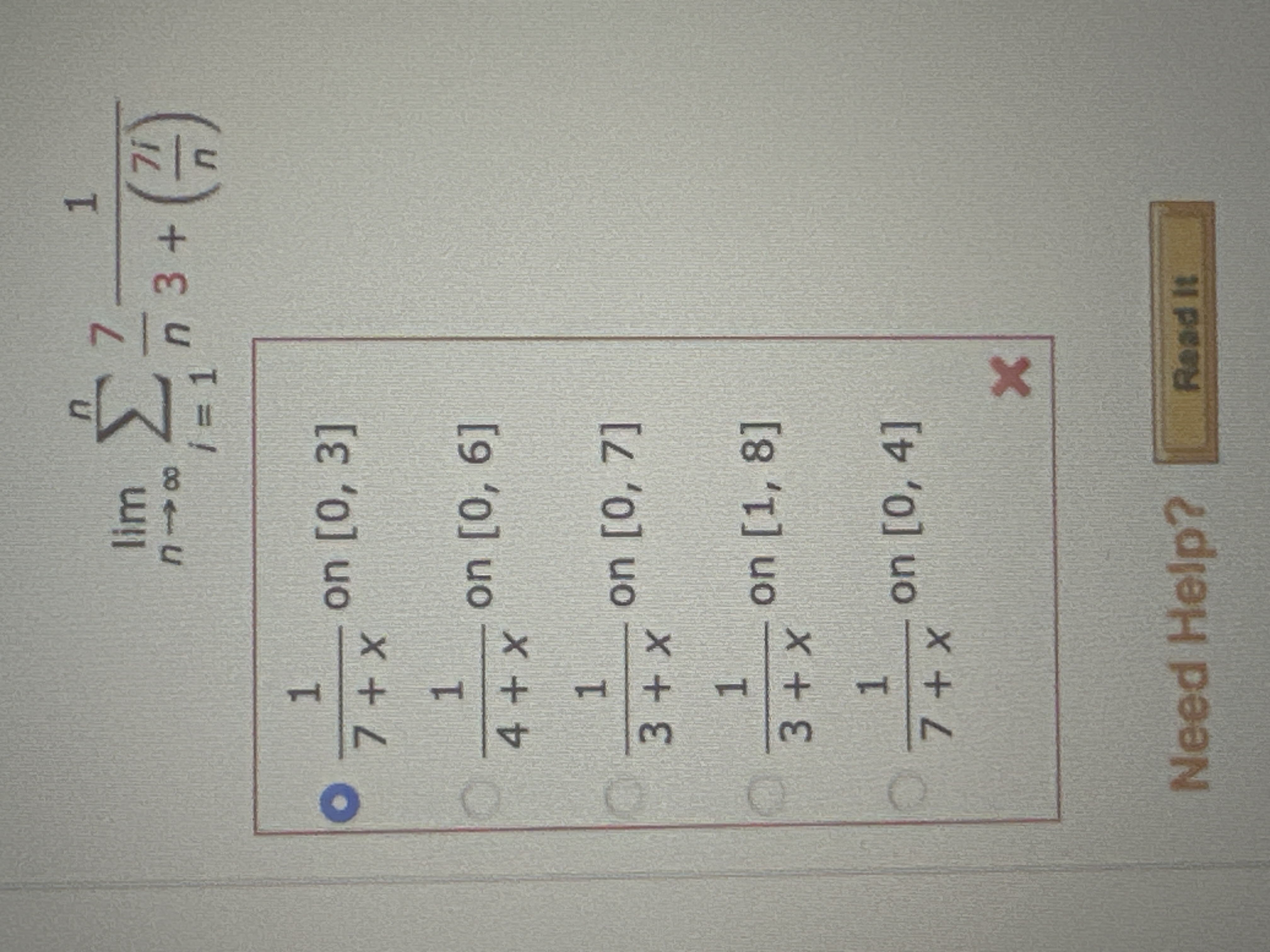 Solved Determine a region whose area is equal to the given | Chegg.com Solved Determine a region whose area is equal to the given | Chegg.com