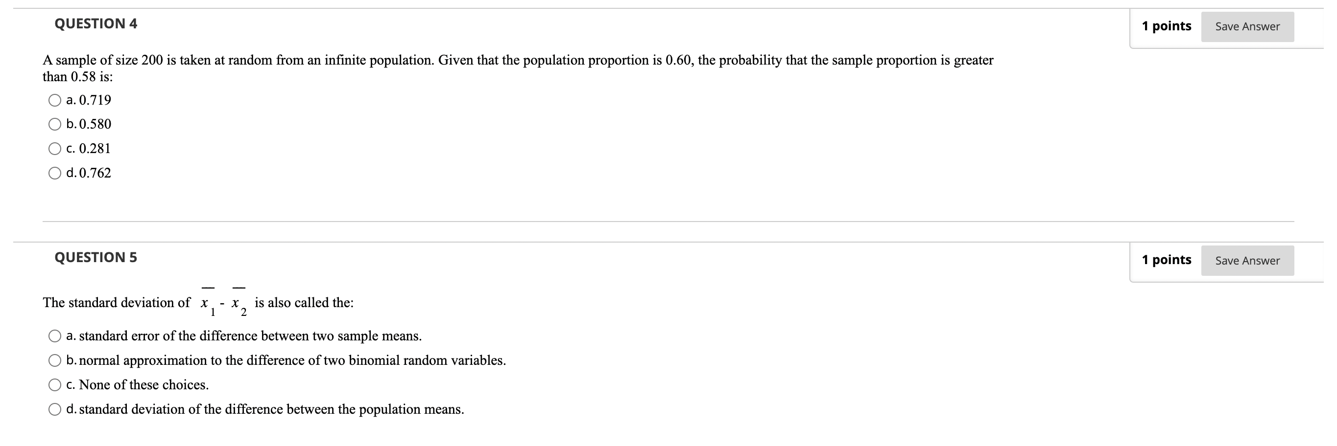 Solved A sample of size 200 is taken at random from an | Chegg.com