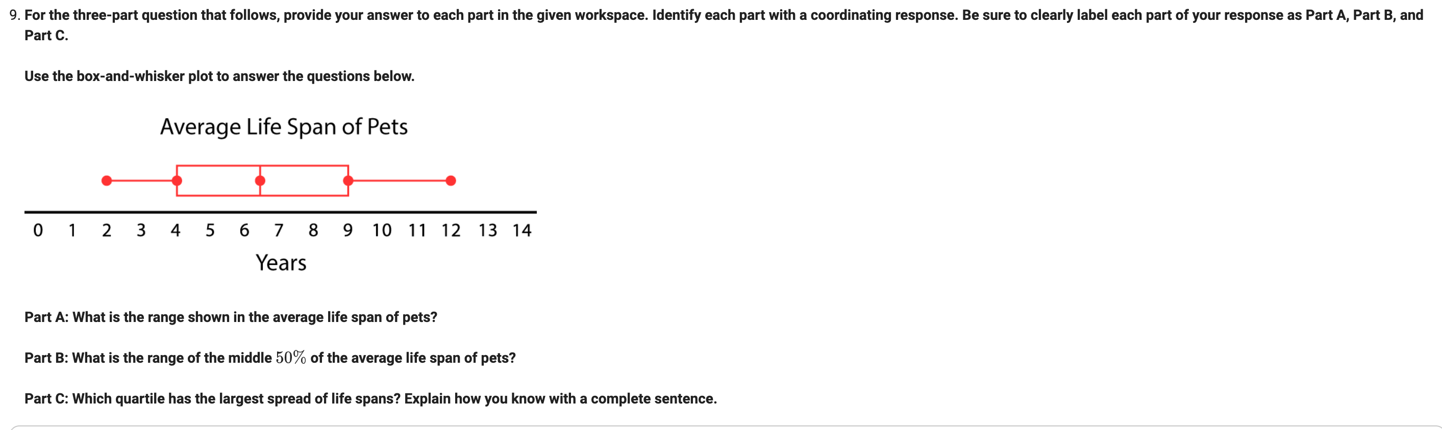 Solved 9. For the three-part question that follows, provide | Chegg.com