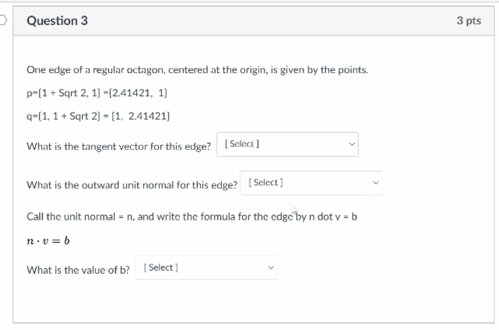 Solved I Question 1 2 pts With 1D perspective, one projects | Chegg.com