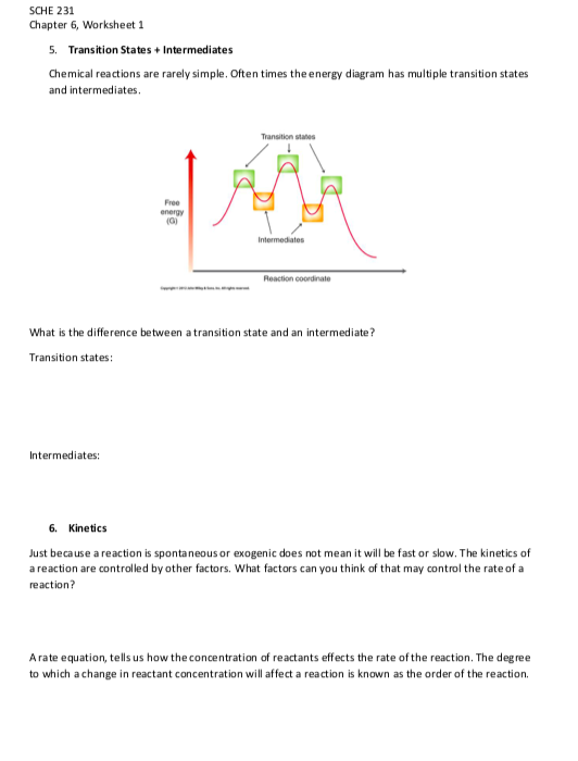 Energy Diagram Worksheet - Chart Sheet Gallery