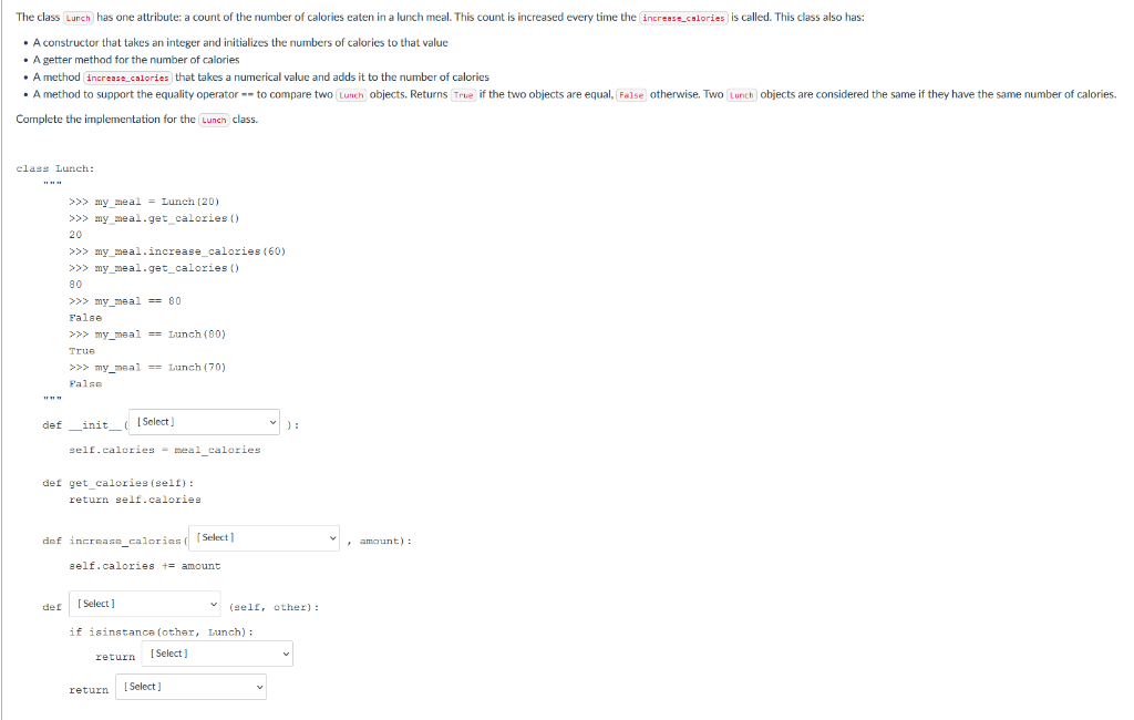 Solved The class has one attribute: a count of the number of | Chegg.com