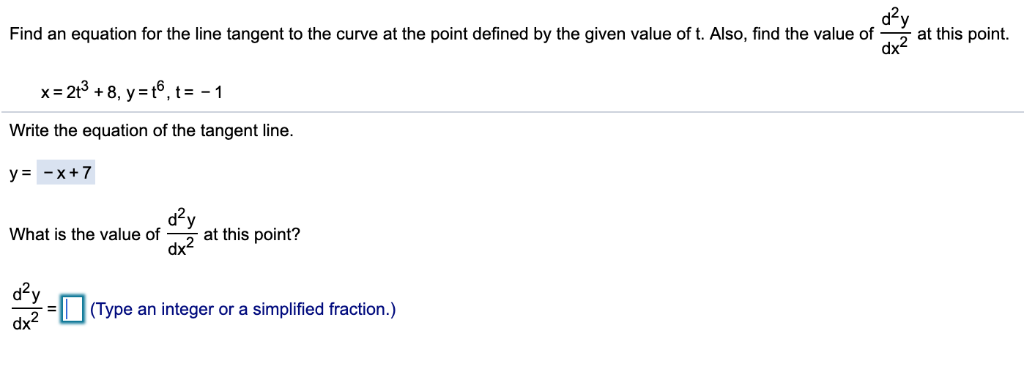 Solved at this point. dx2 Find an equation for the line | Chegg.com
