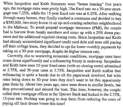 Solved When Jacqueline and Keith Sommers were "house | Chegg.com