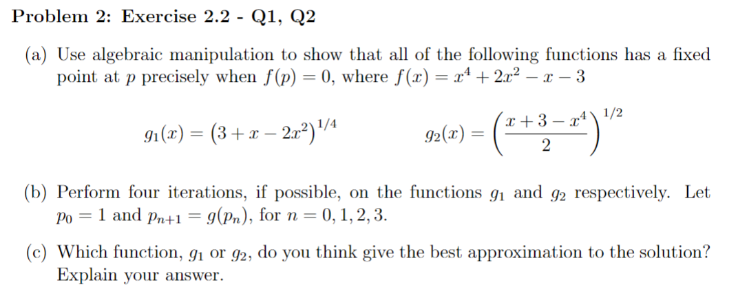 Solved (a) Use algebraic manipulation to show that all of | Chegg.com