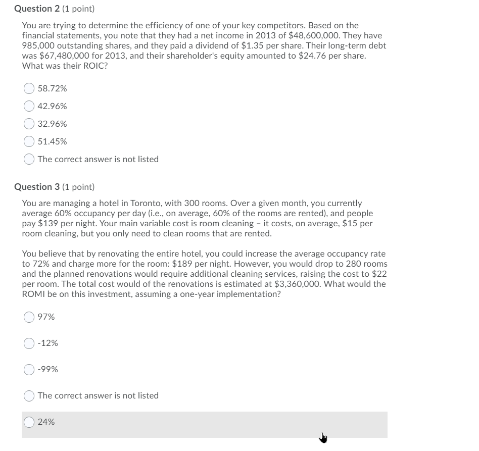 Solved Question 1 (1 point) You are considering a BOGO (buy | Chegg.com