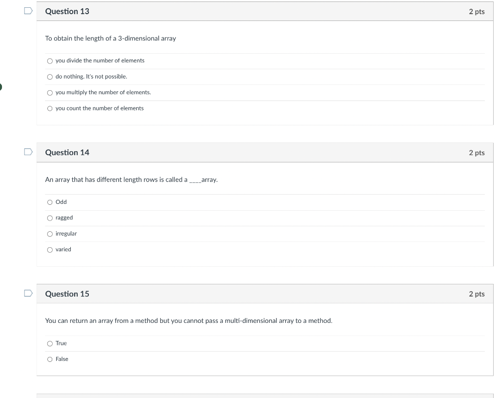 Solved Question 13 2 pts To obtain the length of a | Chegg.com