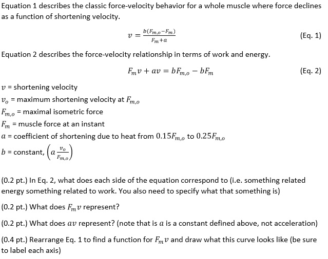 Velocity Equation With Force