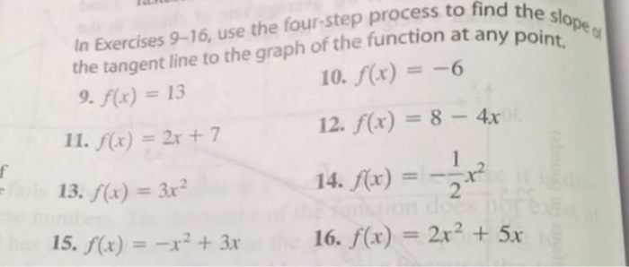 Solved In Exercises 9-16, use the four-step process to find | Chegg.com