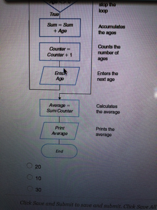 Solved AverageAge Sum = 0 Initializes sum and counter to 0 | Chegg.com