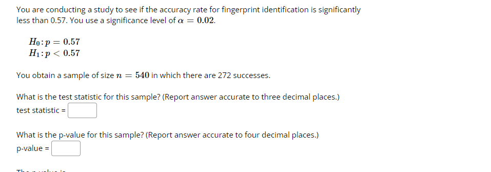 Solved You are conducting a study to see if the accuracy | Chegg.com