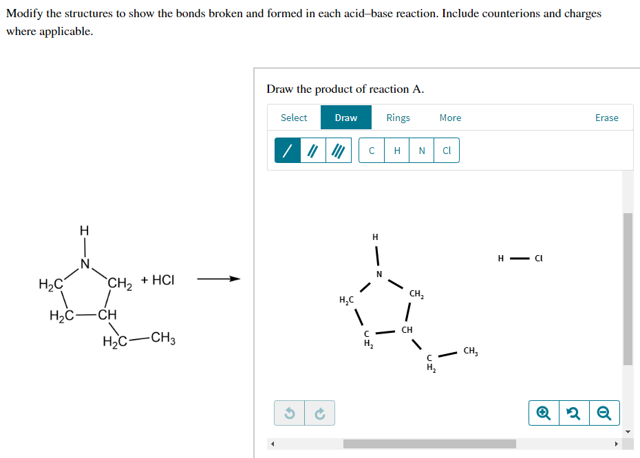 Solved Modify the structures to show the bonds broken and | Chegg.com