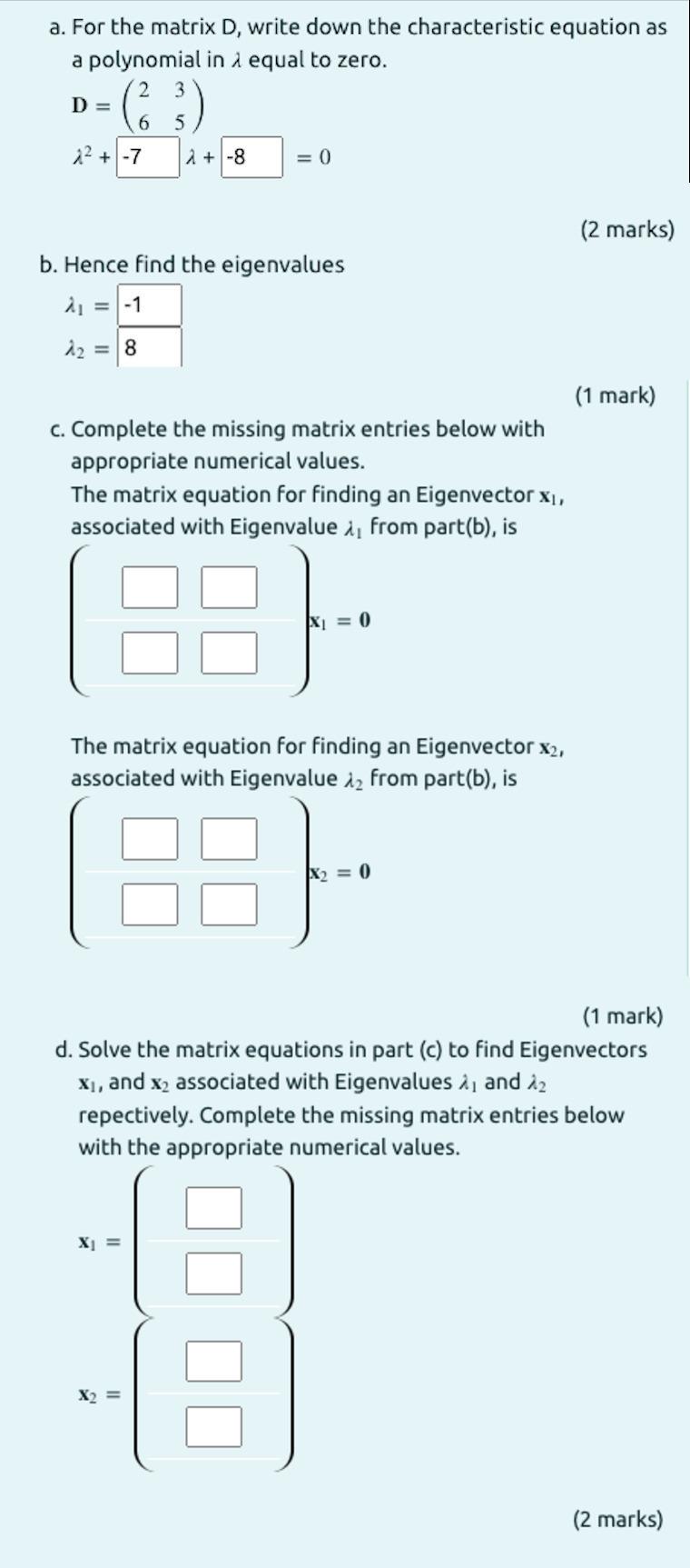 Solved How to use parts (a) and (b), to solve (c) and (d)? | Chegg.com