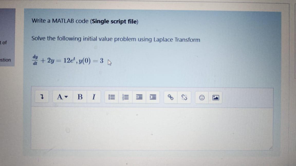 Solved Write a MATLAB code (Single script file) Solve the | Chegg.com