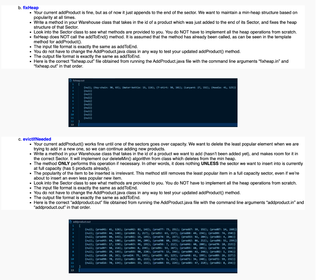 Solved 1. addProduct - Notice that addProduct in the | Chegg.com