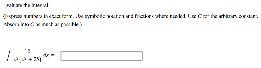 Solved Evaluate the integral. (Express numbers in exact | Chegg.com