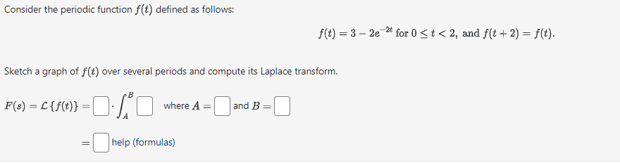 Solved Consider the periodic function f(t) defined as | Chegg.com