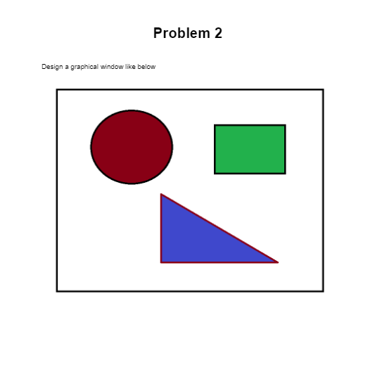 Solved Problem 1 Design a GUI with two Buttons, One Label | Chegg.com