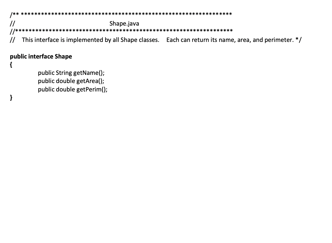 Solved - Rewrite the following program using abstract | Chegg.com
