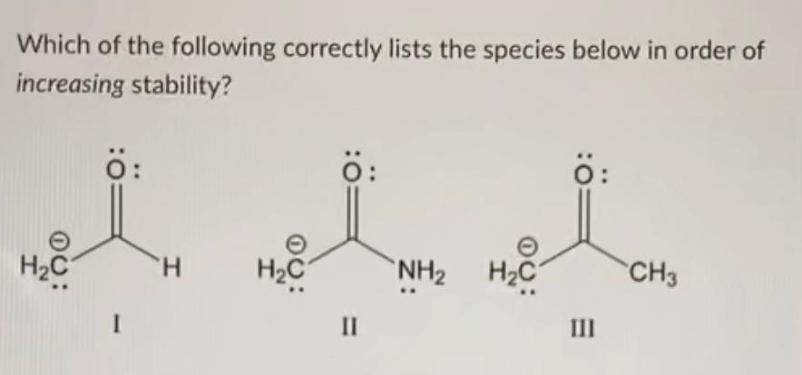 Solved Which of the following correctly lists the species | Chegg.com