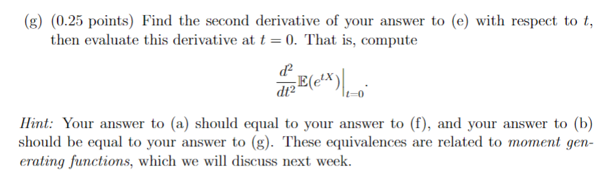 Solved 3. (4 points) Let X be a random variable with pmf | Chegg.com