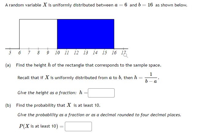 Solved A random variable X is uniformly distributed between | Chegg.com