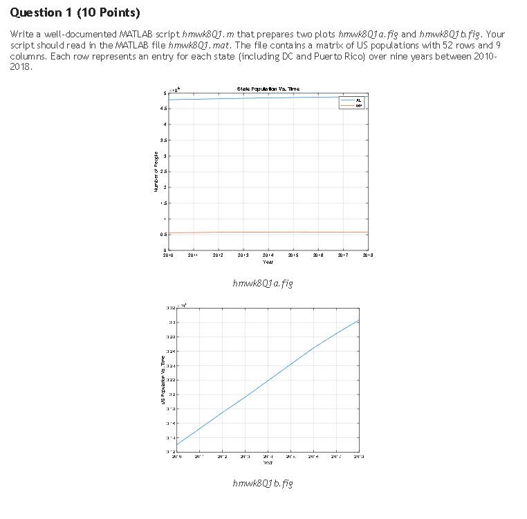 Question 1 10 Points Write A Well Documented Matlab 