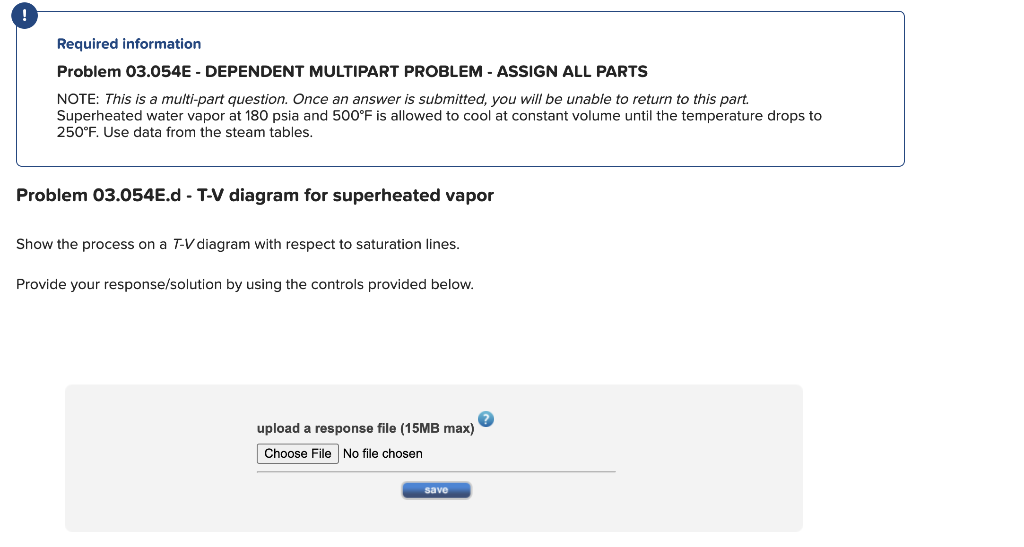 Solved ! Required information Problem 03.054E - DEPENDENT | Chegg.com