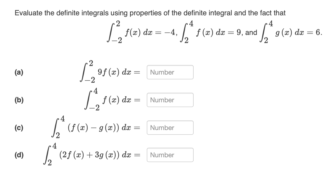 Solved Evaluate the definite integrals using properties of | Chegg.com