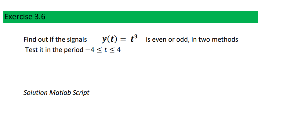 Solved Exercise 3 3 Write A Matlab Script To Plot The