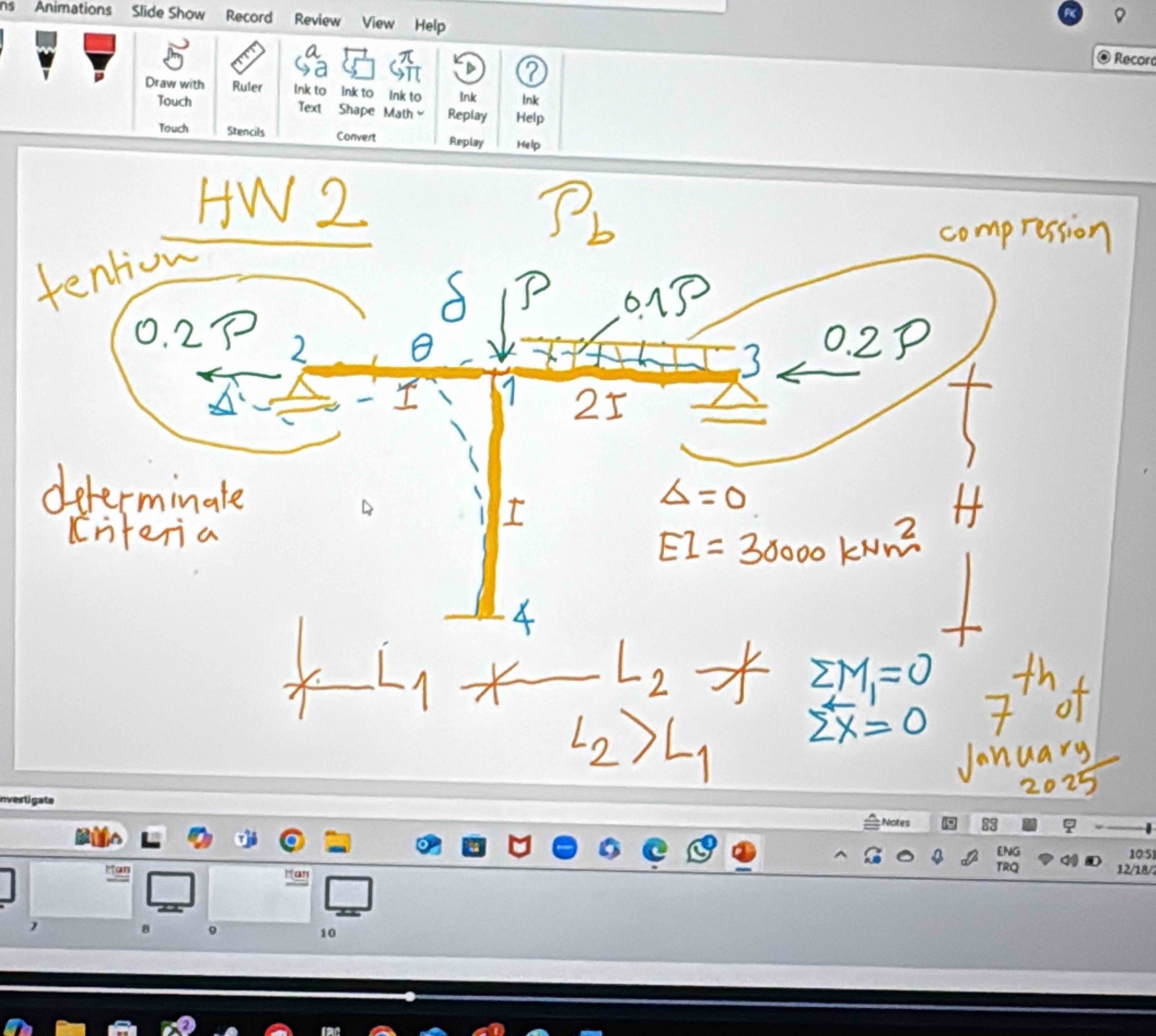 Solved find buckling load parameter Pb ﻿you can choose L | Chegg.com