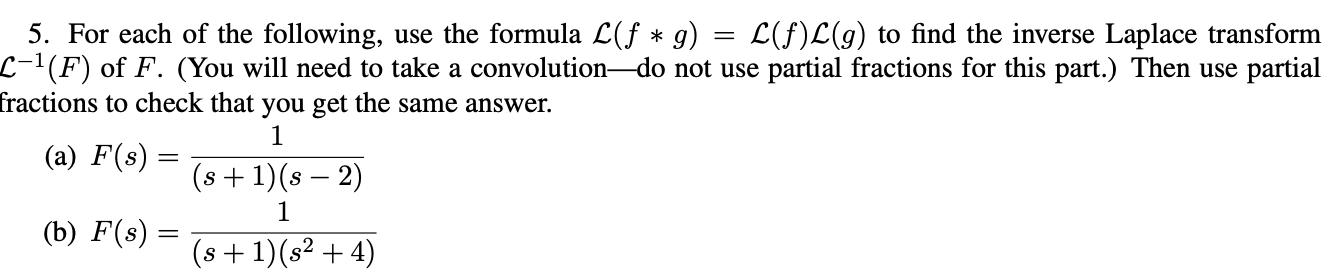 Solved 5. For each of the following, use the formula | Chegg.com