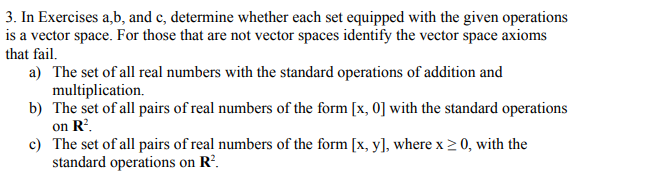 Solved 3. In Exercises a,b, and c, determine whether each | Chegg.com