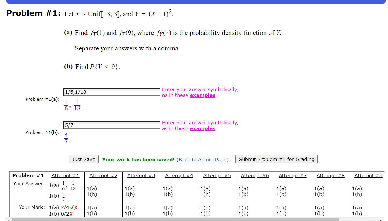 Solved Problem #1: Let X ~ Unif[-3, 3), and Y = (X + 1)2. | Chegg.com
