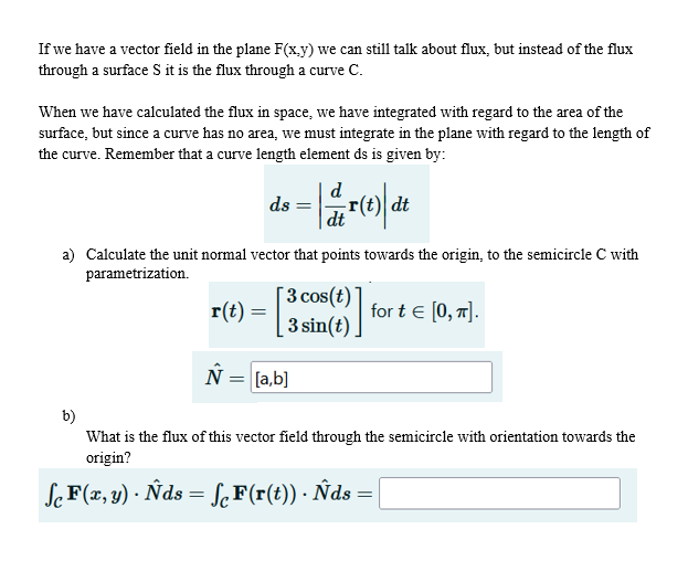 Solved If we have a vector field in the plane F(x,y) ﻿we can | Chegg.com
