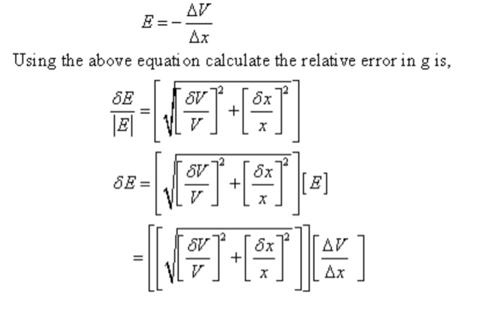 Solved How do you find uncertainty for each electric field | Chegg.com